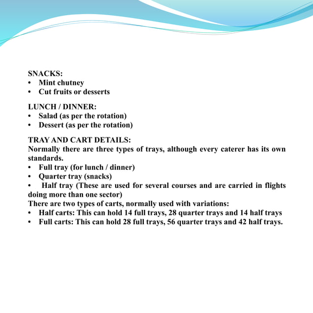 AIRLINES-CATERING-notes.ppt | Air Travel | Travel Type