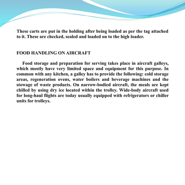 AIRLINES-CATERING-notes.ppt | Air Travel | Travel Type