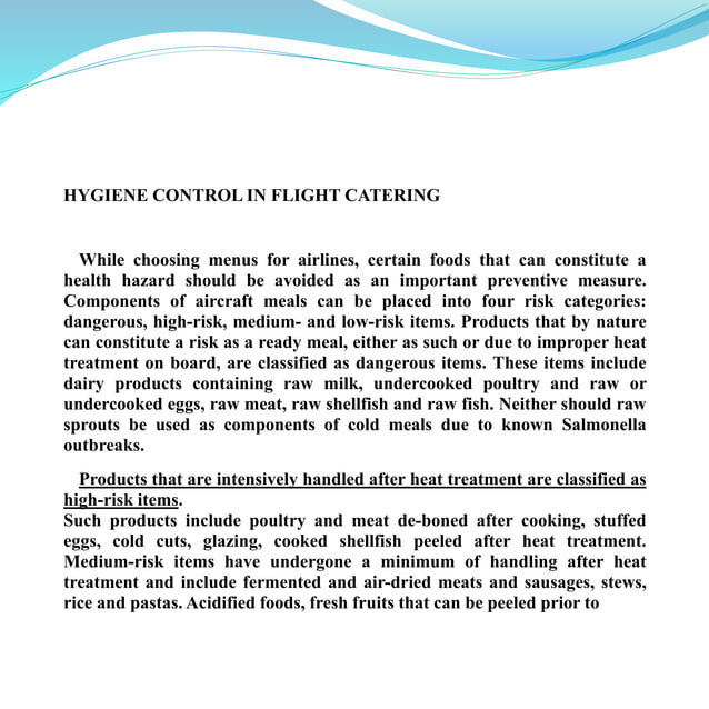 AIRLINES-CATERING-notes.ppt | Air Travel | Travel Type