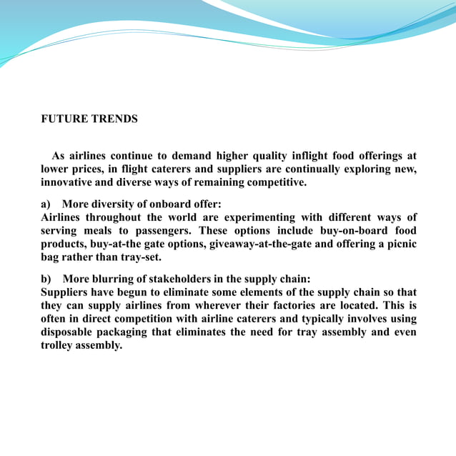 AIRLINES-CATERING-notes.ppt | Air Travel | Travel Type