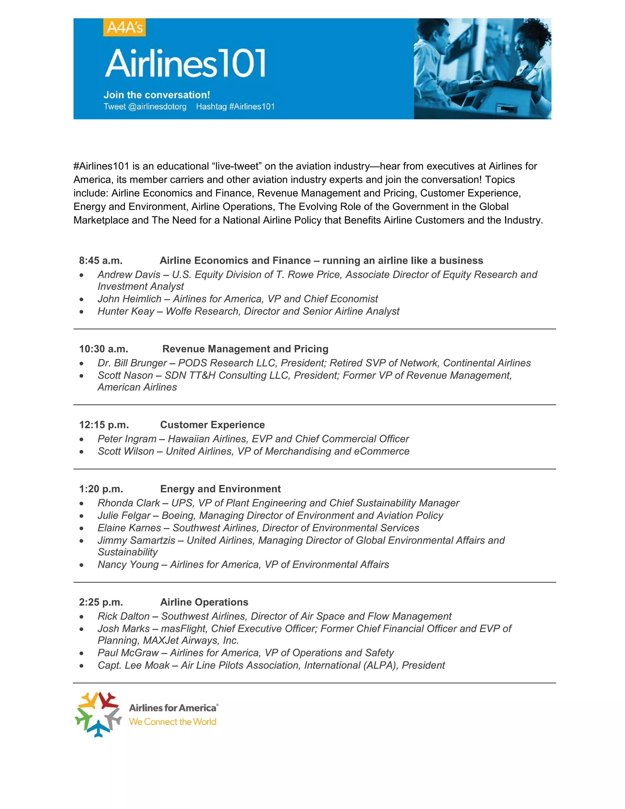 #Airlines 101 Live-Tweet | PDF | Air Travel | Travel Type