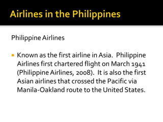 Airlines and airports | PPTX