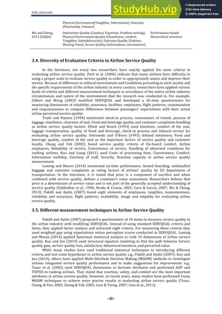 Airline Service Quality Evaluation A Review On Concepts And Models | PDF | Air Travel | Travel Type