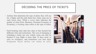 Airlines tickets price determination and factors | PPTX