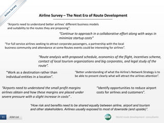 Airlines survey results next era of route development - final | PPTX