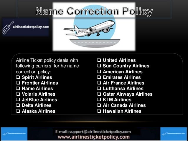Airlines Ticket Policy | One Stop For All Airlines Policies | PPTX