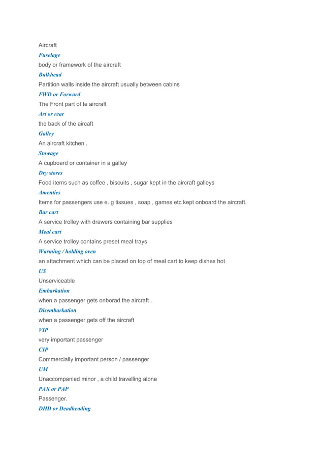 Airline terms , phrases and abbreviations | PDF | Air Travel | Travel Type