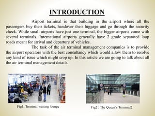 AIRLINE TERMINAL MANAGEMENT | PPTX