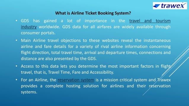 Airline Ticket Booking System , Airline Ticketing Software | PPT