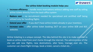 Airline Ticket Booking System , Airline Ticketing Software | PPTX