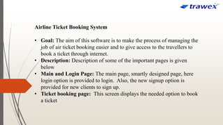 Airline Ticket Booking System Presentation | PPTX