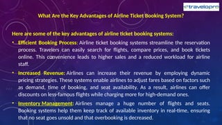 Airline Ticket Booking System, Flight Ticket Reservation System | PPTX