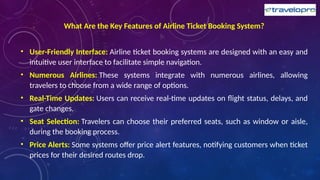 Airline Ticket Booking System, Flight Ticket Reservation System | PPTX