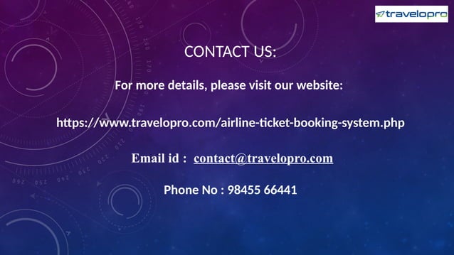 Airline Ticket Booking System, Flight Ticket Reservation System | PPTX