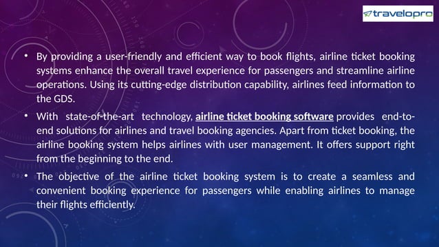 Airline Ticket Booking System, Flight Ticket Reservation System | PPTX