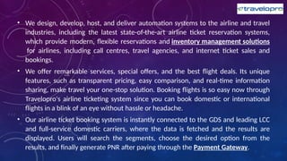 Airline Ticket Booking System, Flight Ticket Reservation System | PPTX