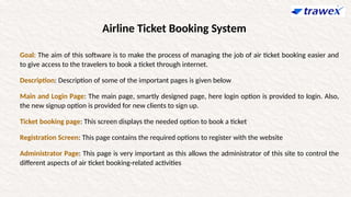 Airline Ticket Booking System | Airline Ticketing Software | PPTX