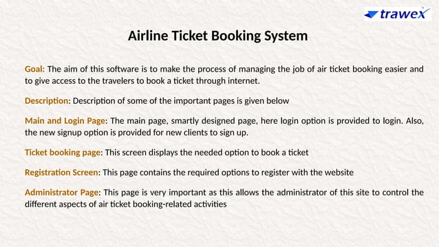 Airline Ticket Booking System | Airline Ticketing Software | PPTX | Air ...
