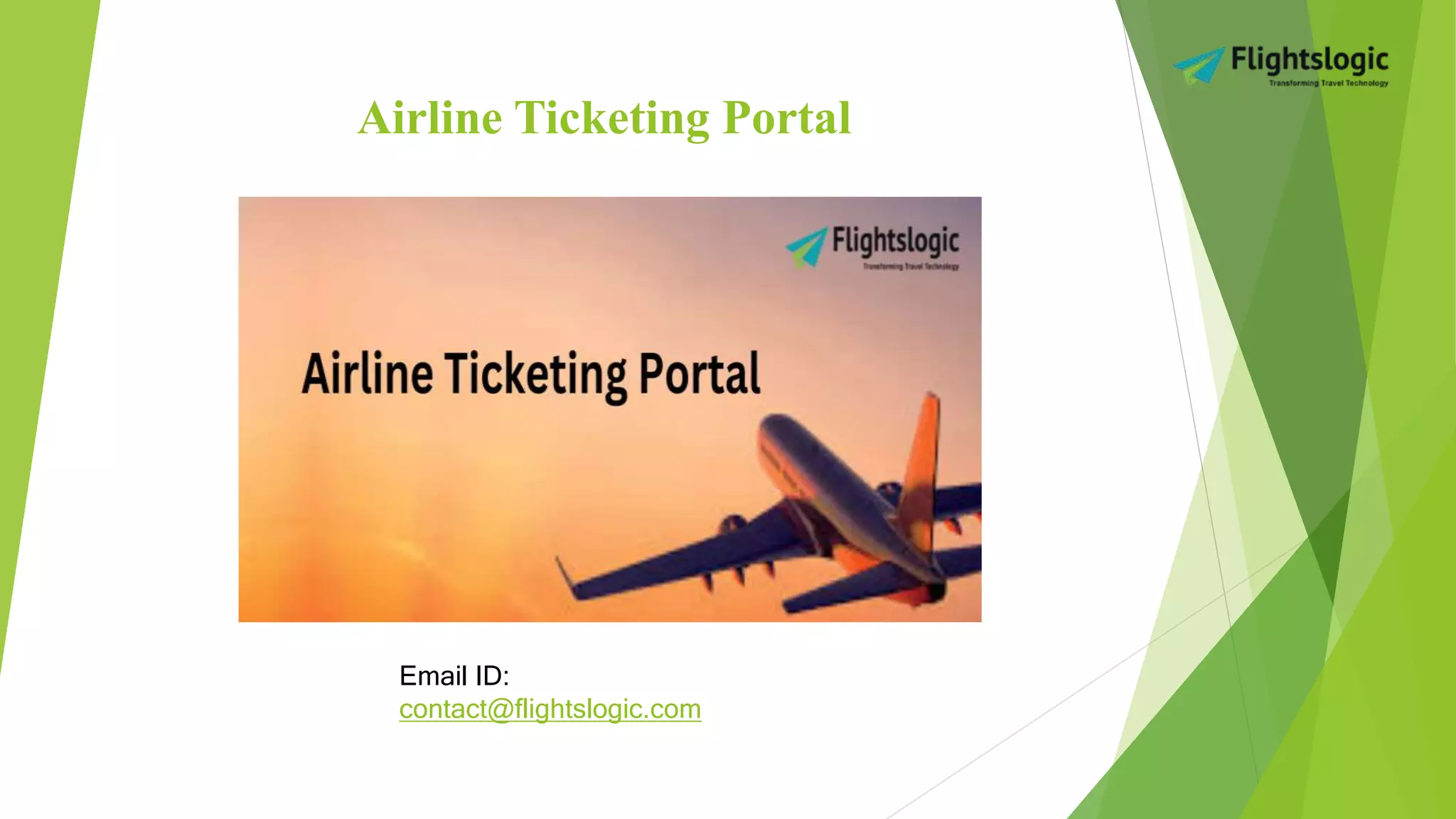 Airline Ticketing Portal | PPTX