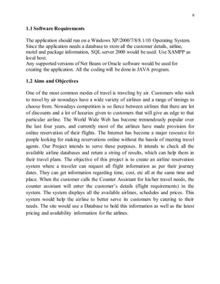 Airline ticket reservation system | DOCX