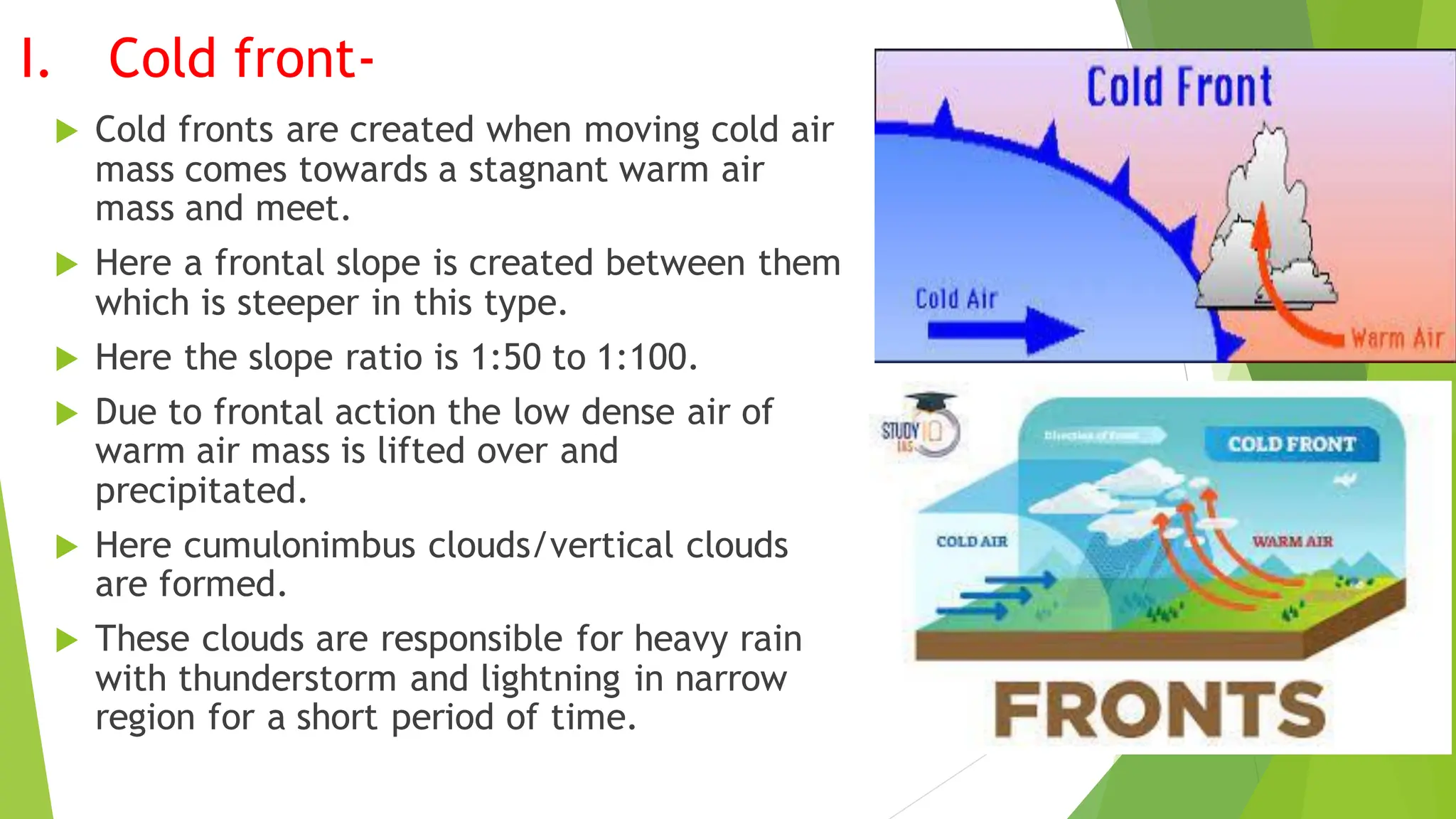 AIR MASS AND ITS TYPES AND FRONT AND DIFFERENT KINDS IF FRONTS | PPT