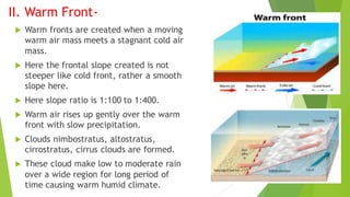 AIR MASS AND ITS TYPES AND FRONT AND DIFFERENT KINDS IF FRONTS | PPT