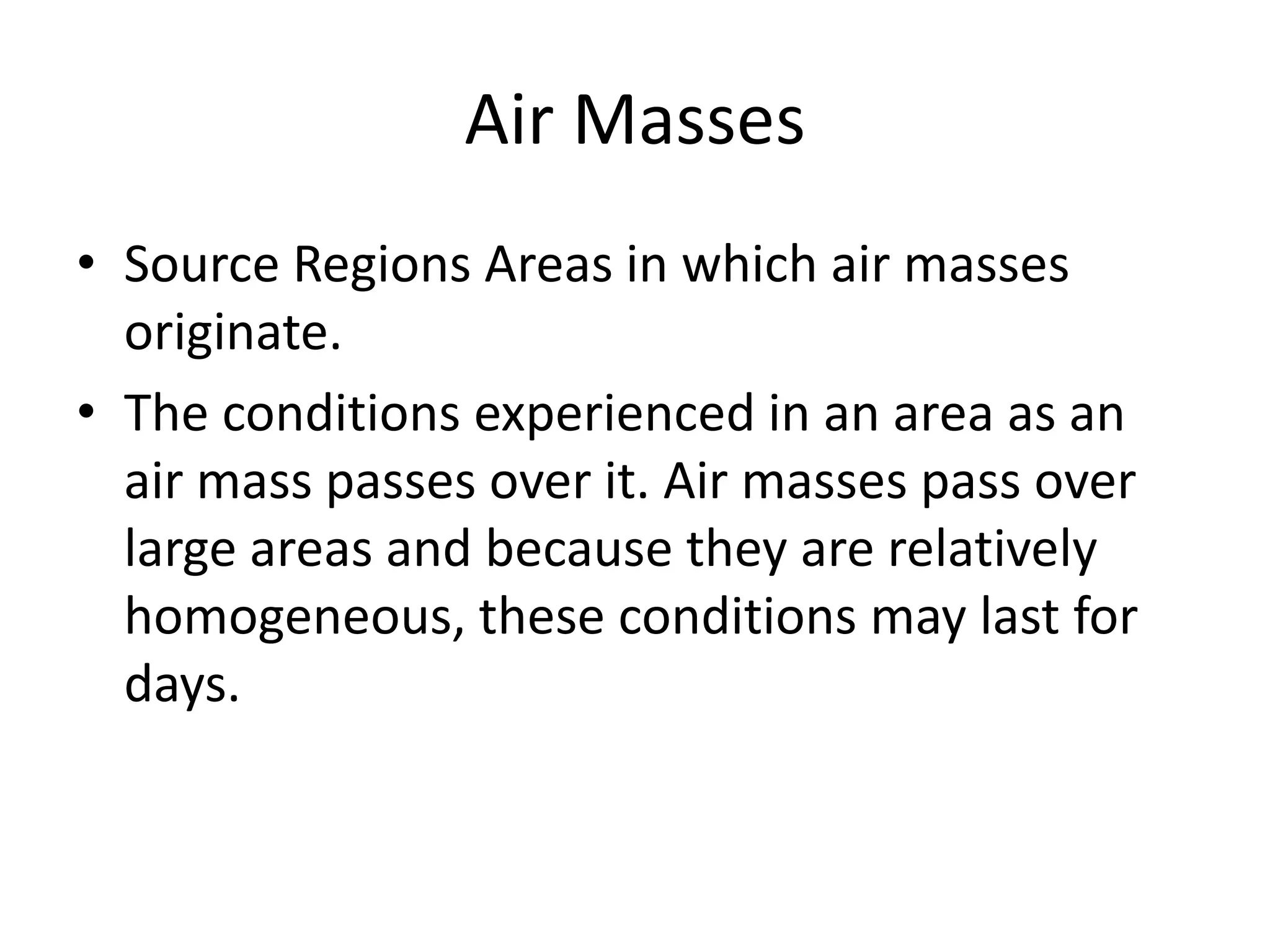 Air masses | PPT