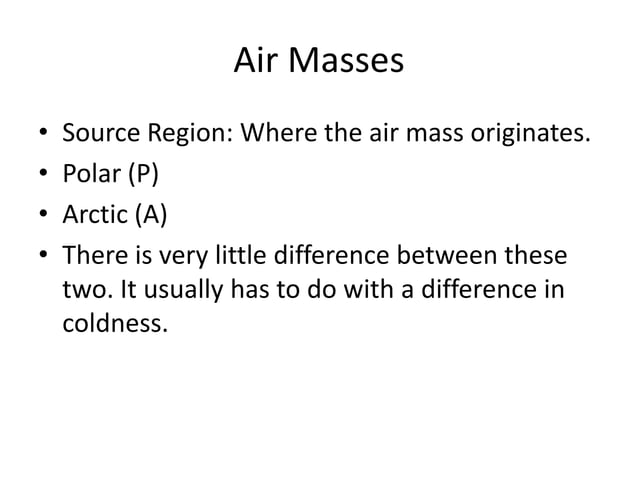 Air masses | PPT