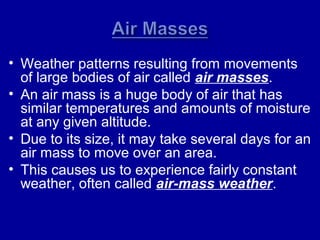 Air masses and fronts | PPT