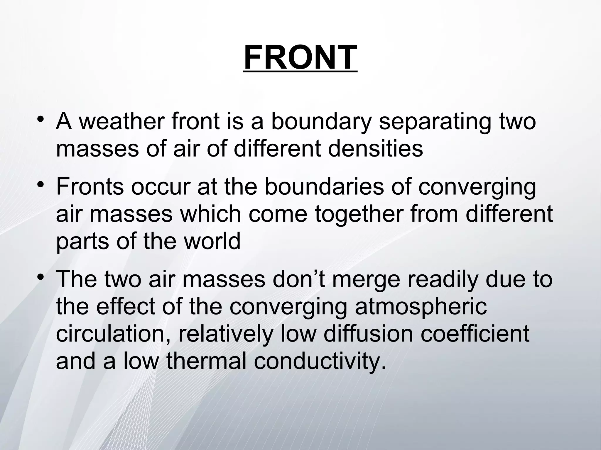 Air masses and fronts | PPT | Weather | Science