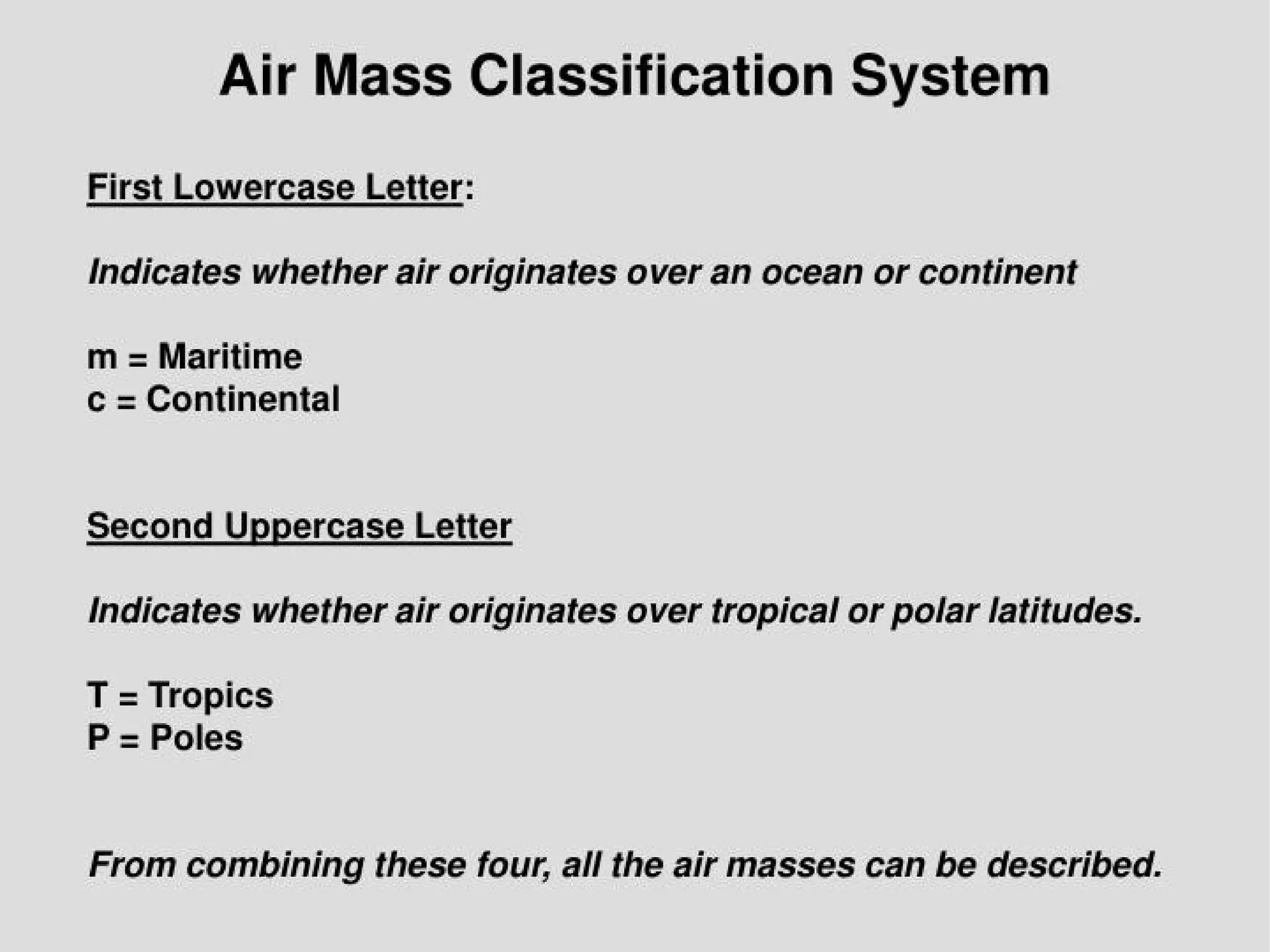 Air masses and fronts | PPT | Weather | Science