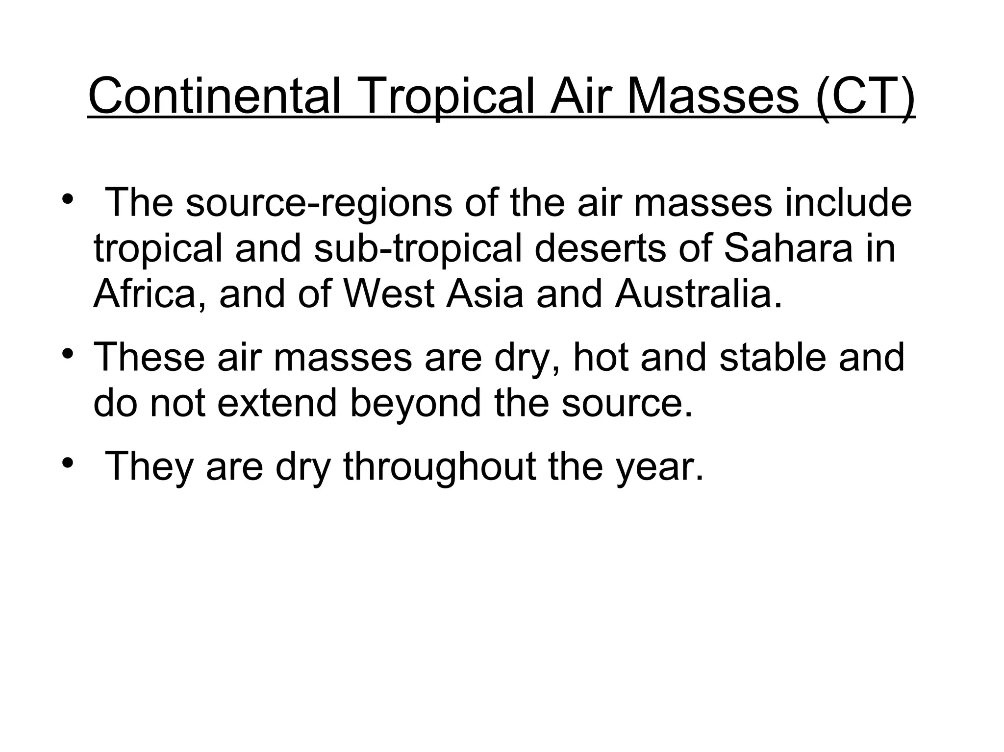 Air masses and fronts | PPT