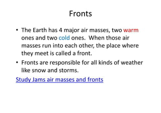 Air Masses And Fronts | PPT