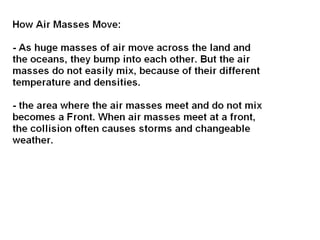 Air masses fronts | PPT