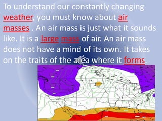 Air masses fronts | PPTX
