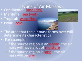 Air masses fronts | PPTX