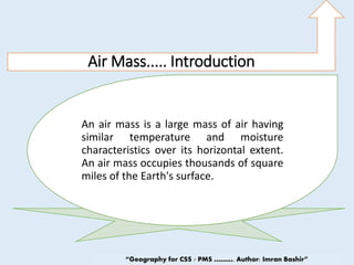 Air Masses & Fronts for pms and css in 2025 notes | PDF