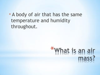 Air masses ppt cscope | PDF