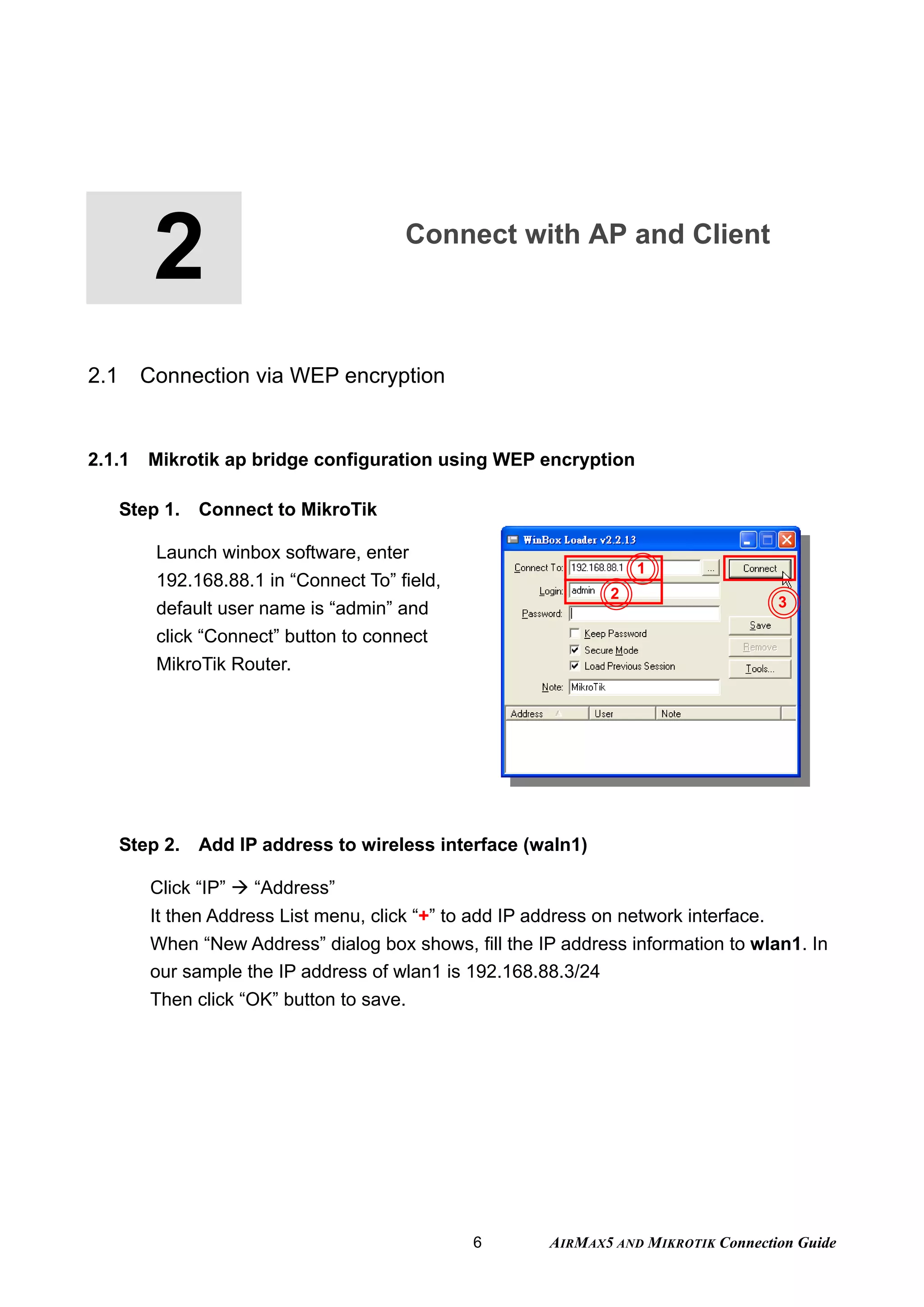 Air max5 and_mikrotik_router_board_connection_guide_revised | PDF