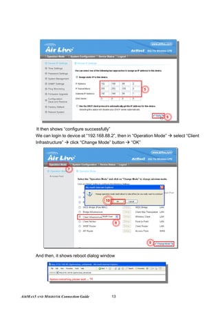 Air max5 and_mikrotik_router_board_connection_guide_revised | PDF ...