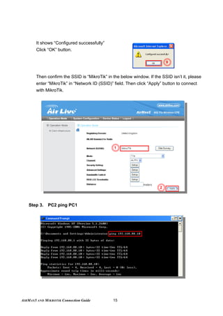 Air max5 and_mikrotik_router_board_connection_guide_revised | PDF ...