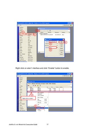 Air max5 and_mikrotik_router_board_connection_guide_revised | PDF