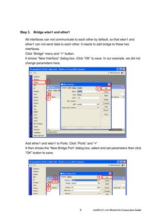 Air max5 and_mikrotik_router_board_connection_guide_revised | PDF ...