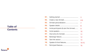 Airmeet Tutorial | PDF