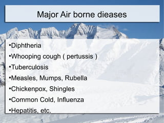 Air borne diseases. | ODP