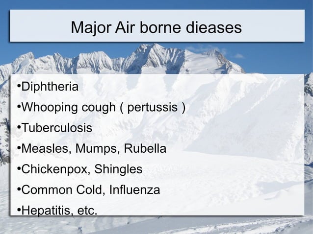 Air borne diseases. | ODP | Lung and Respiratory Health | Diseases and Conditions