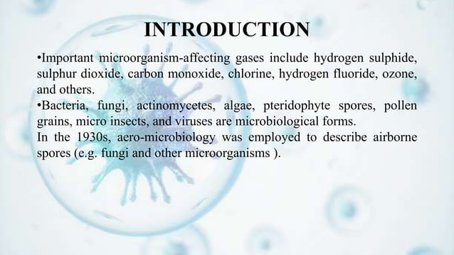 AIR MICROBIOLOGY.pptx | Infectious Diseases | Diseases and Conditions