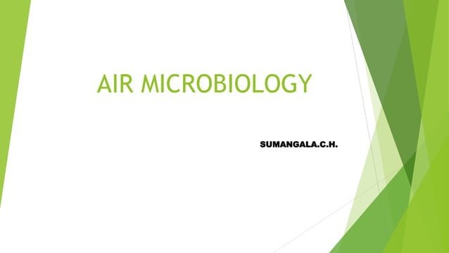 Air microbiology ppt | PPTX | Lung and Respiratory Health | Diseases ...