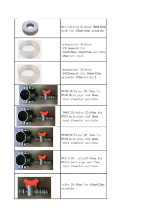 AirMMax aerotube&connector list.pdf