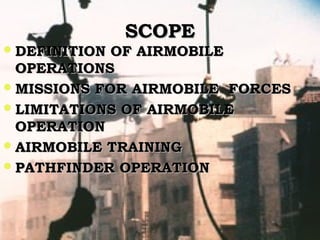 Air mobile & pathfinder's opn (agos heliborn) | PPT